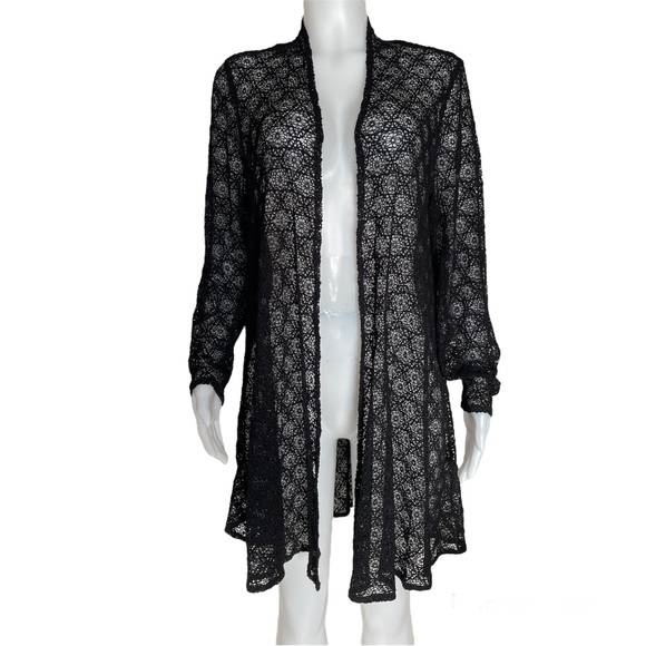 TanJay | Tops | Vintage Tanjay Stretch Lace Open Front Cardiganswim ...